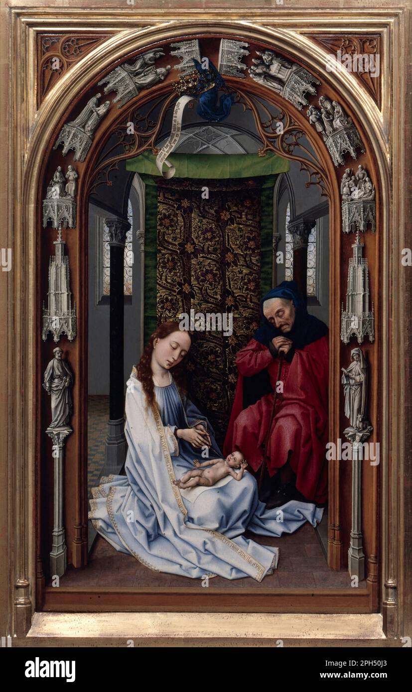The Altar of Our Lady (Miraflores Altar) circa 1440 by Rogier van der ...