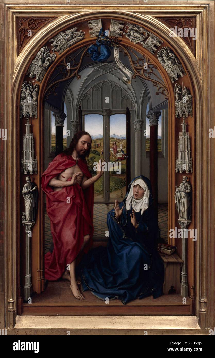 The Altar of Our Lady (Miraflores Altar) circa 1440 by Rogier van der ...