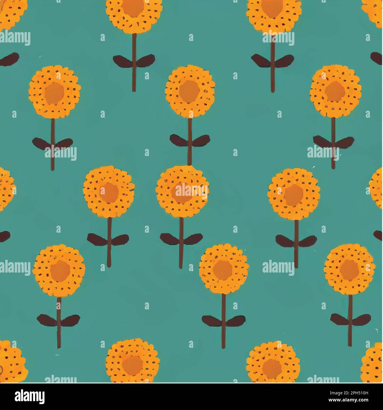 cute simple marigold pattern, cartoon, minimal, decorate blankets, carpets, for kids, theme ...