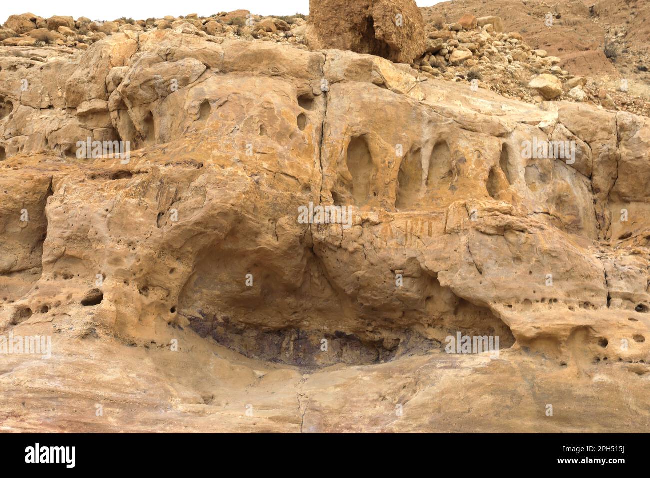 A Nabatean Cave in the Jabal Sufaha ridge above the Sahwah Wadi, Jordan ...