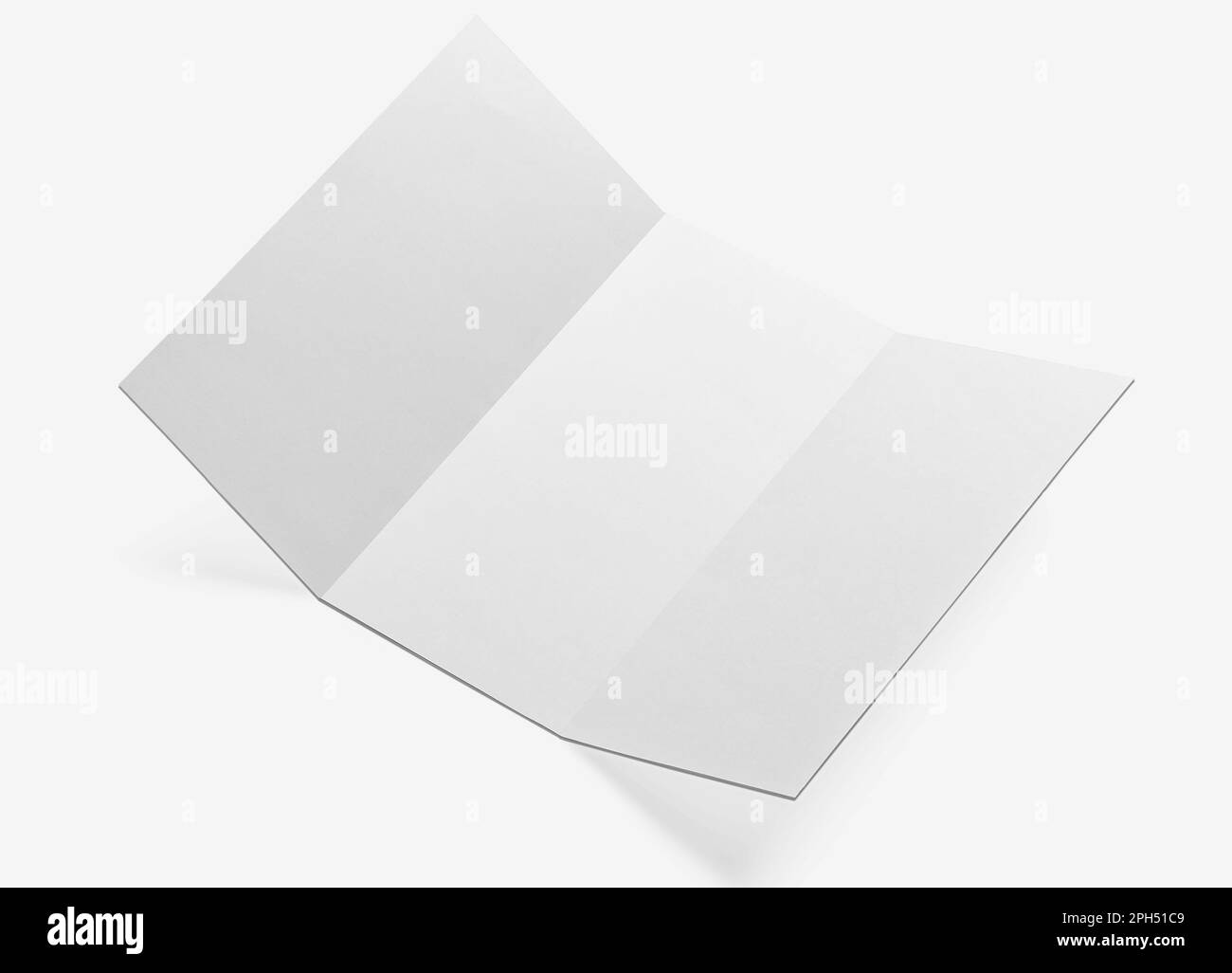 DL Tri-Fold Brochure 3D Rendering Stock Photo - Alamy