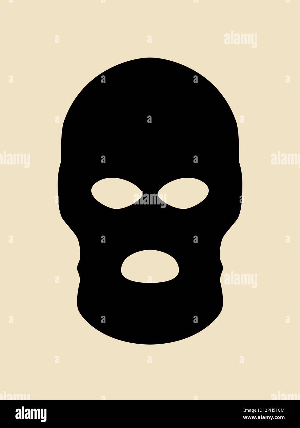 Symbol of a bandit or terrorist mask Stock Photo - Alamy