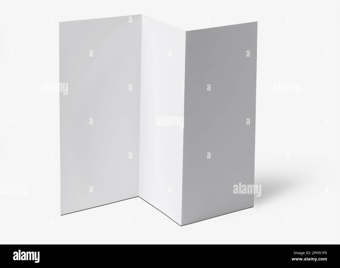 DL Tri-Fold Brochure 3D Rendering Stock Photo - Alamy