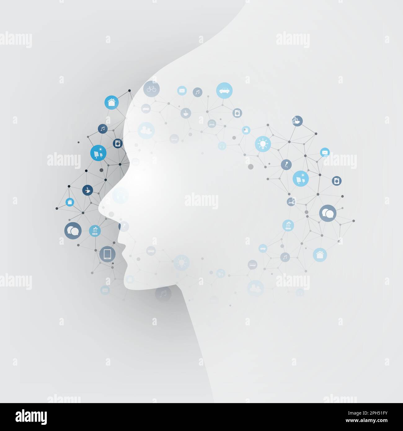 Modern Style Futuristic Machine Learning, Artificial Intelligence ...
