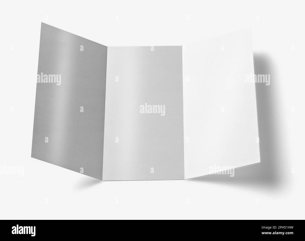 DL Tri-Fold Brochure 3D Rendering Stock Photo - Alamy