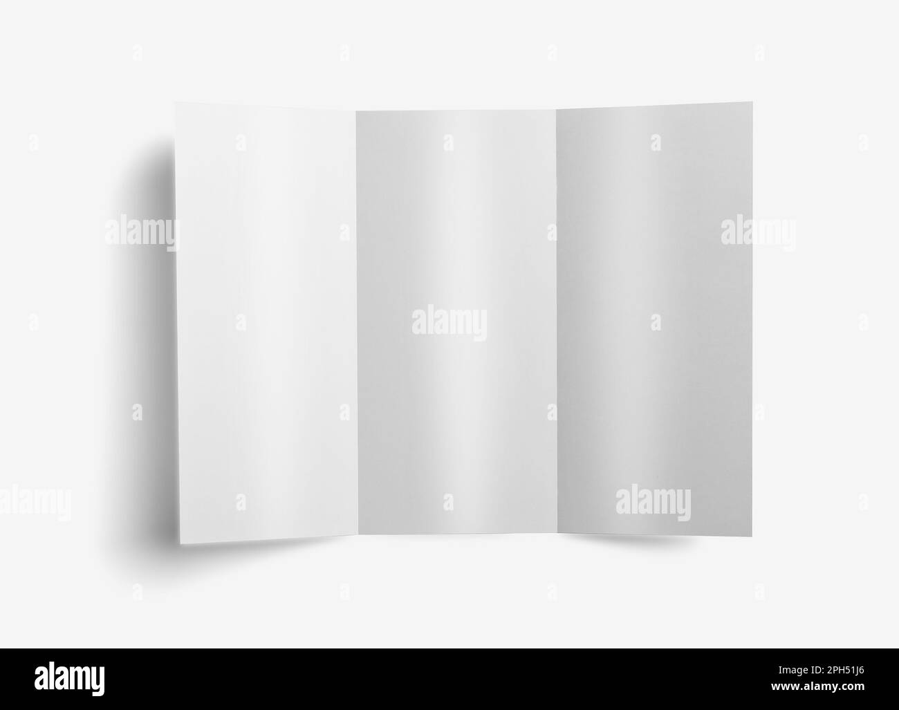 DL Tri-Fold Brochure 3D Rendering Stock Photo - Alamy