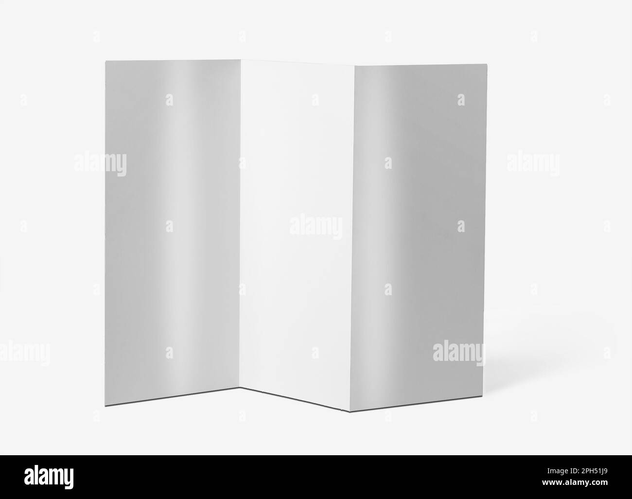 DL Tri-Fold Brochure 3D Rendering Stock Photo - Alamy