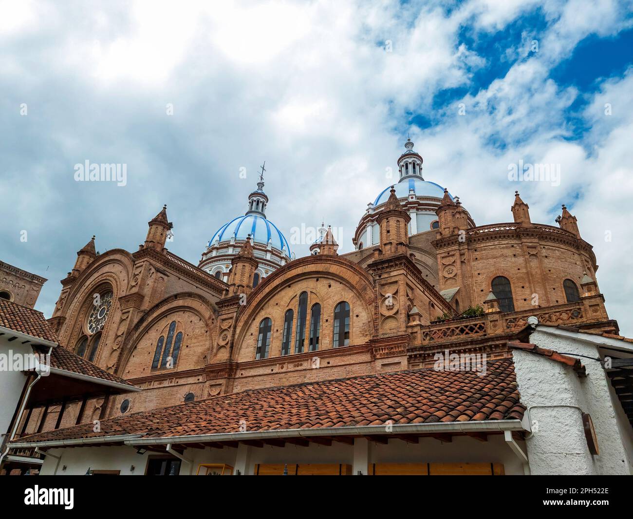 Cathedral of Cuenca city, Ecuador, also known as New Cathedral or Cathedral of the Immaculate ...