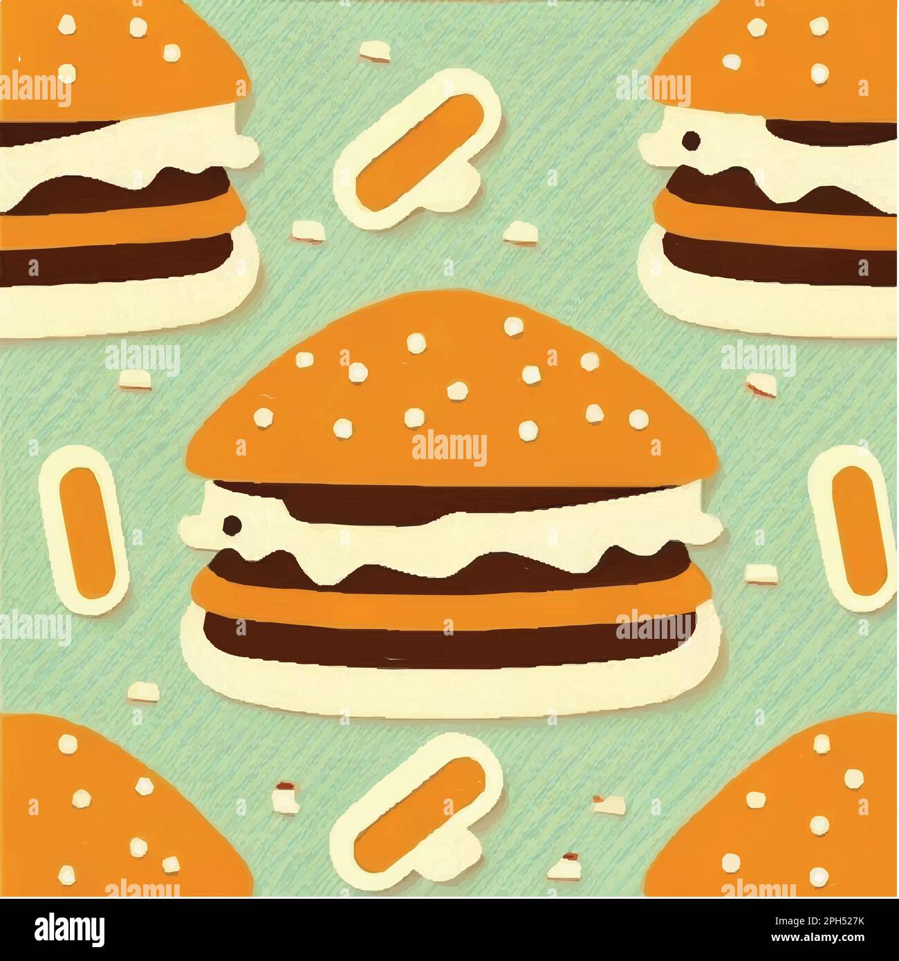 Frozen burgers Stock Vector Images - Alamy