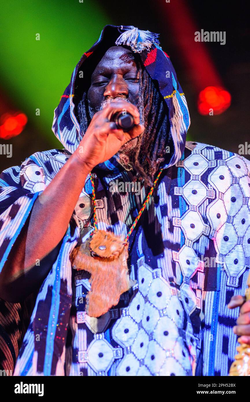 The ivorian reggae singer Tiken Jah Fakoly performs live in Brussels ...