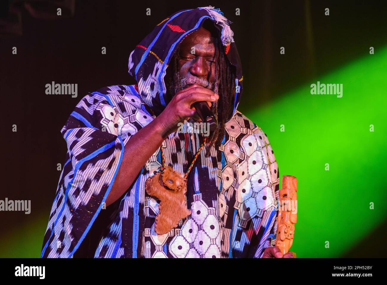 The ivorian reggae singer Tiken Jah Fakoly performs live in Brussels ...