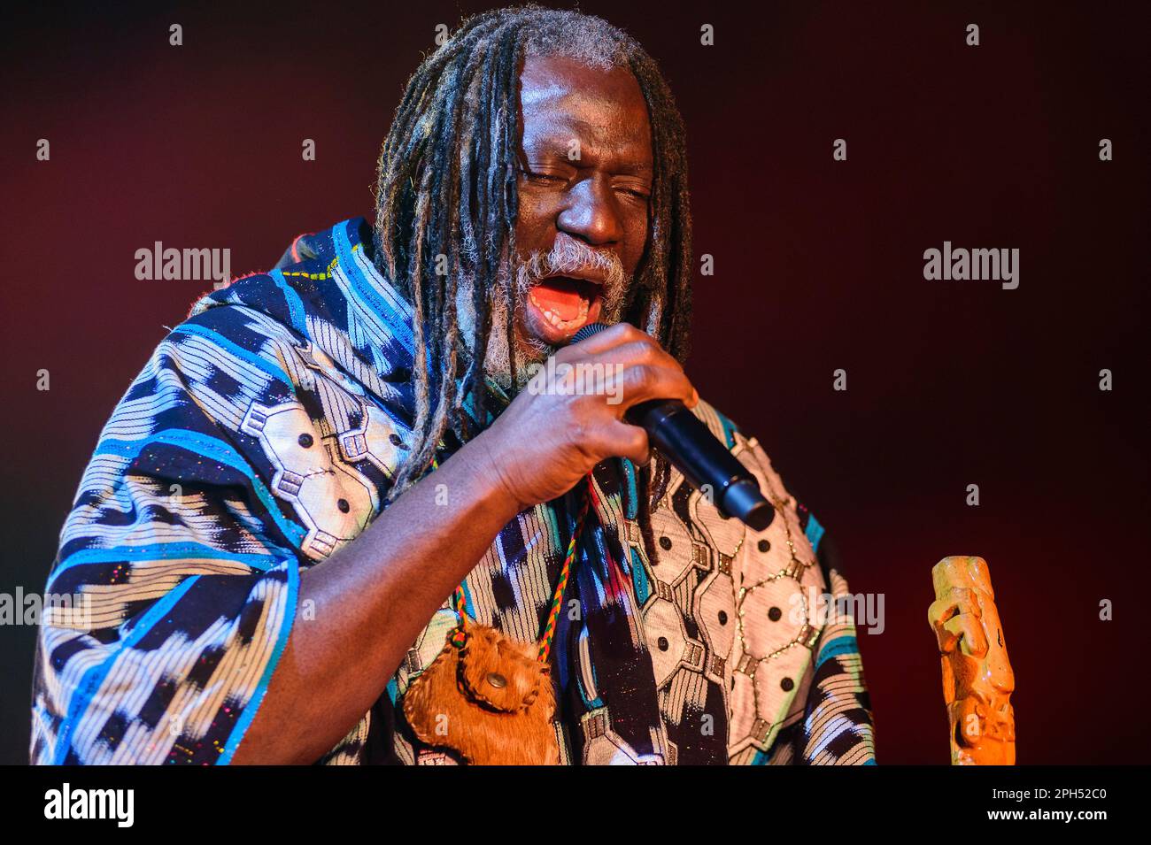 The ivorian reggae singer Tiken Jah Fakoly performs live in Brussels ...