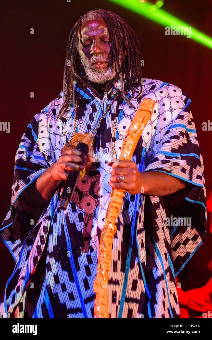 The ivorian reggae singer Tiken Jah Fakoly performs live in Brussels ...