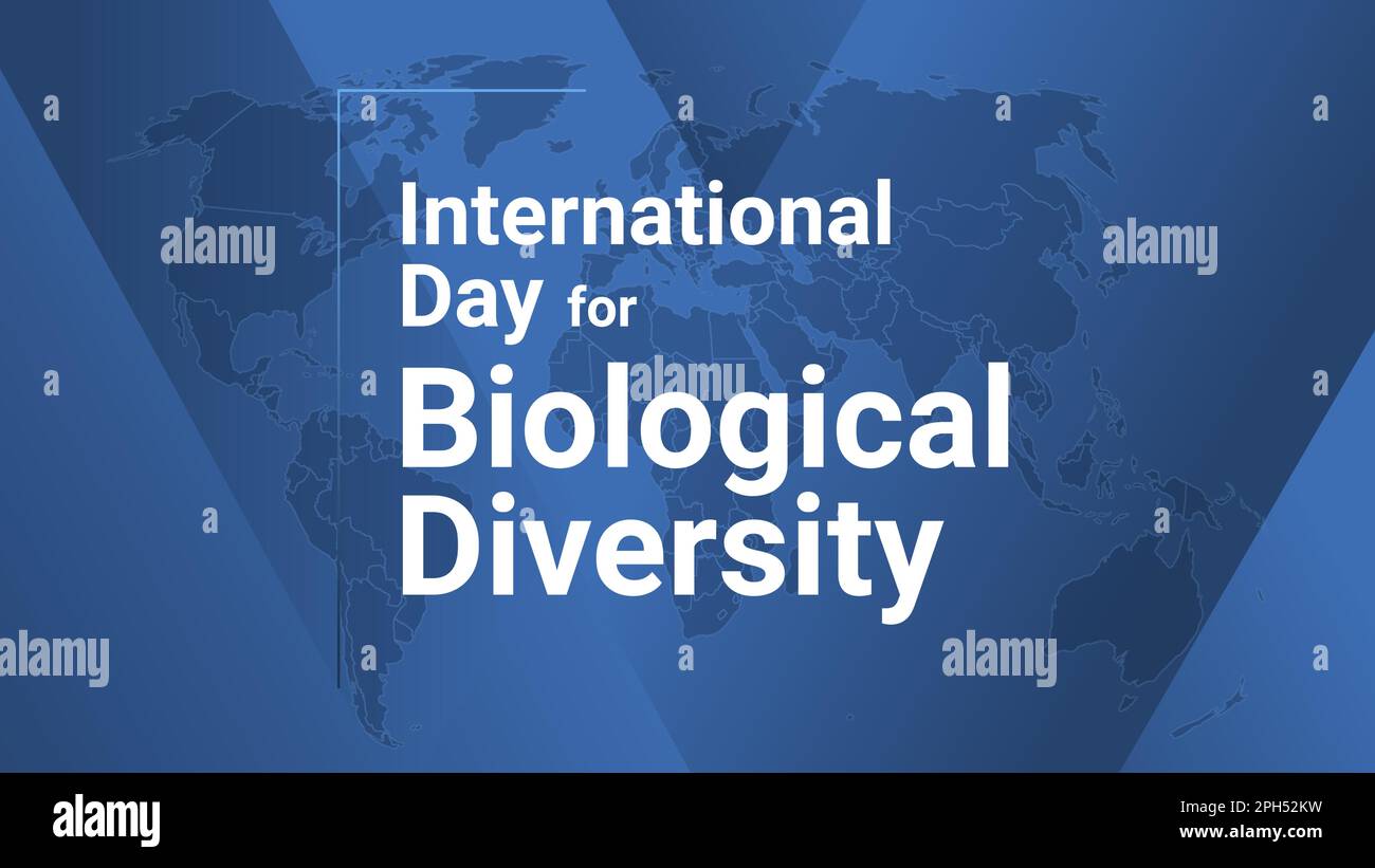International Day for Biological Diversity holiday card. Poster with ...