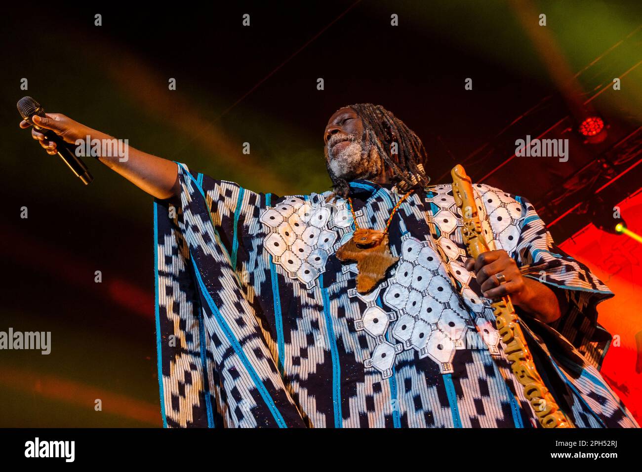 The ivorian reggae singer Tiken Jah Fakoly performs live in Brussels ...