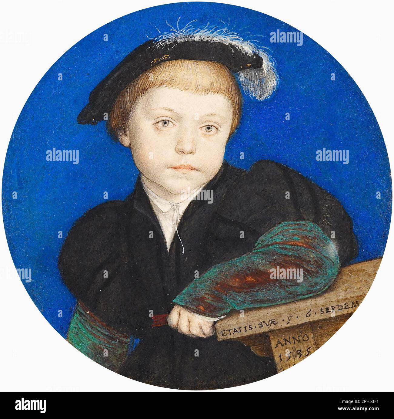 Henry Brandon, 2nd Duke of Suffolk (1535-51) circa 1541 by Hans Holbein ...