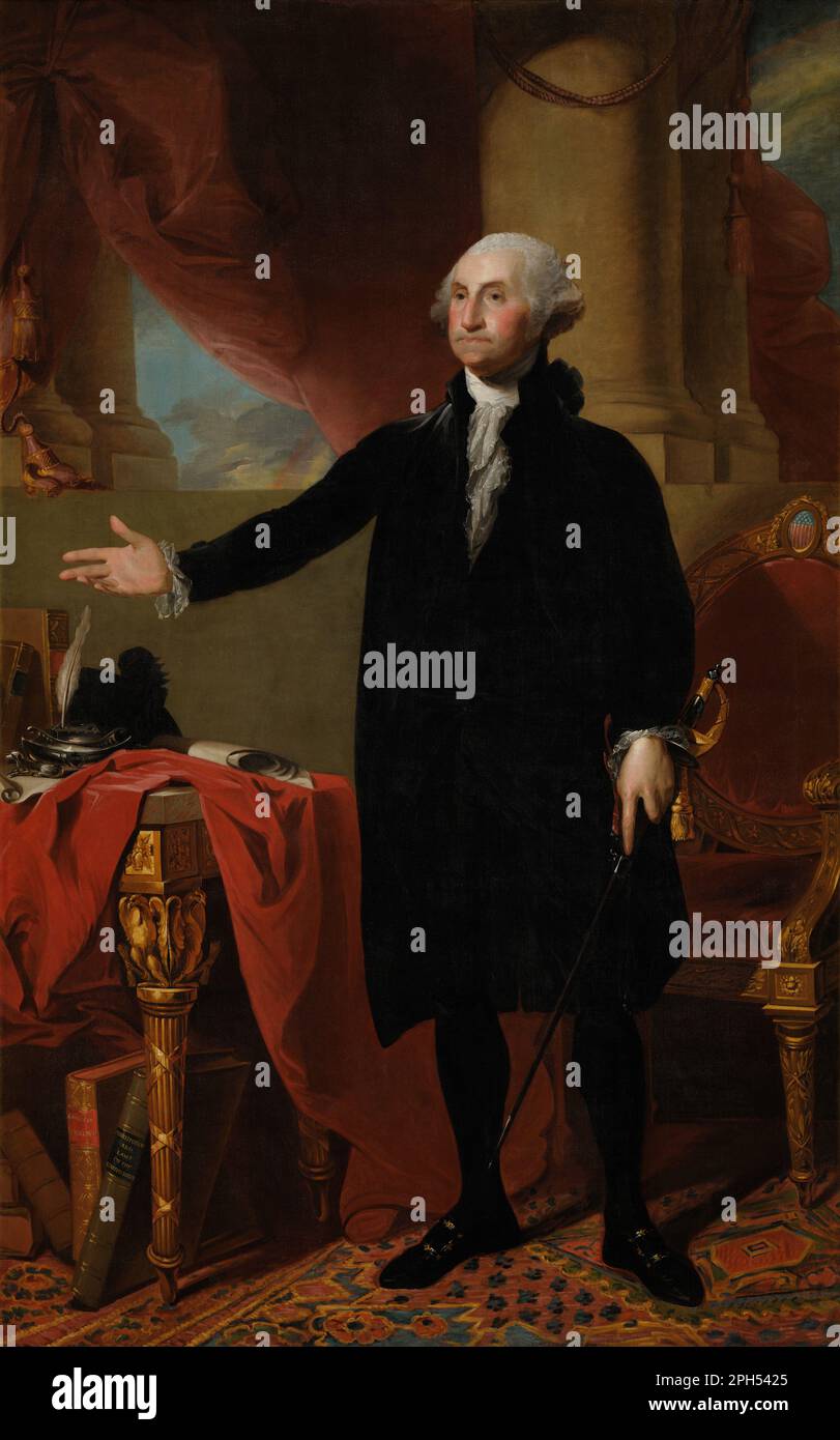 George Washington 1797 by Gilbert Stuart Stock Photo - Alamy