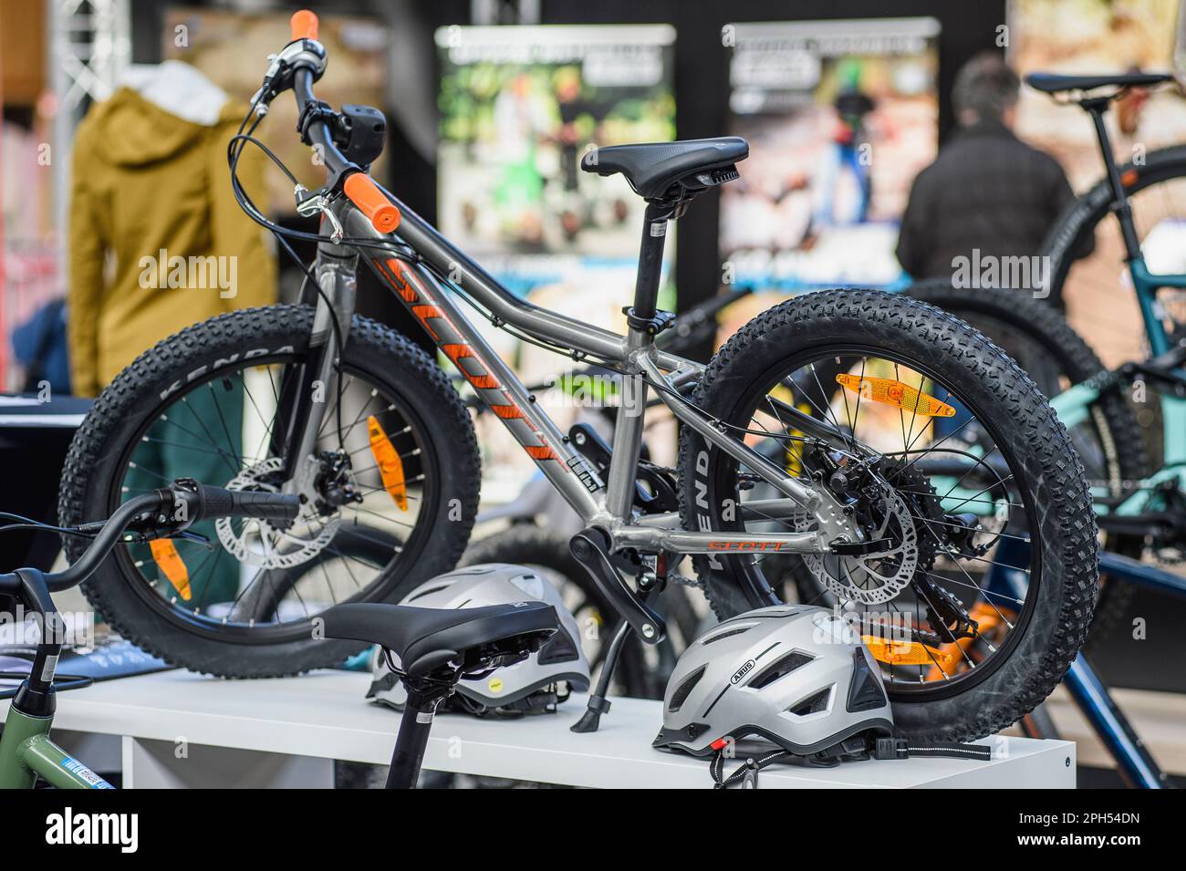 Exposition of different kind of bicycle at the Bike Brussels - View and ...