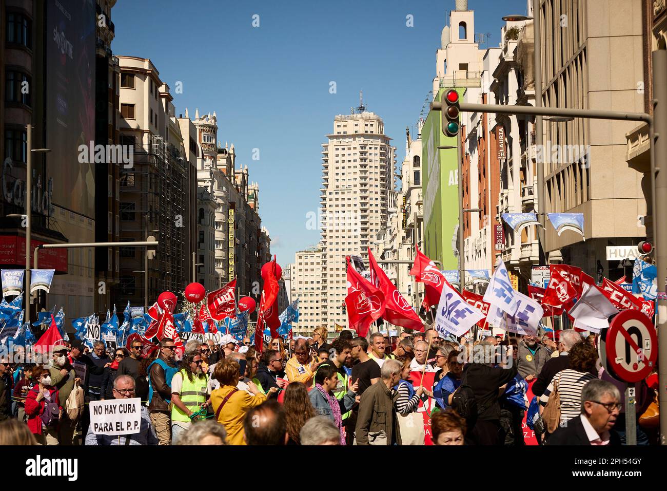 Different protest banners seen at the demonstration called by social ...