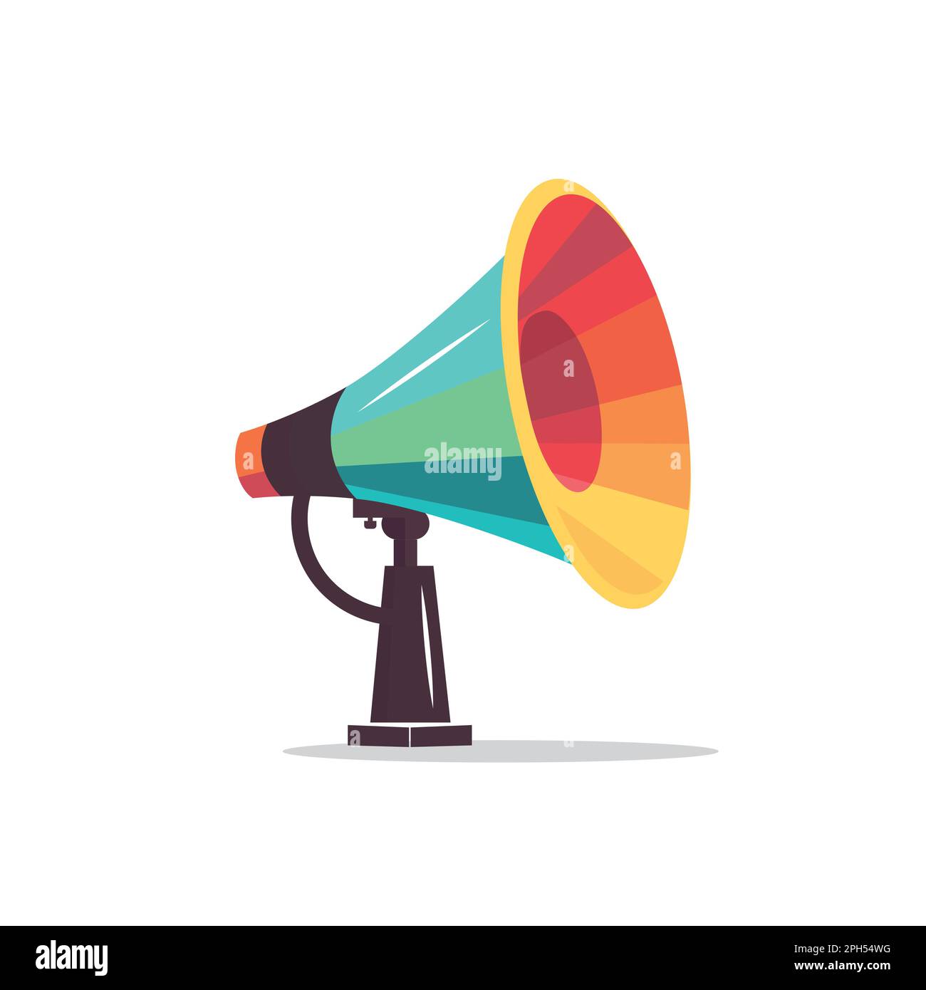 Speaker for megaphone. Speaker. flat design isolated on white ...