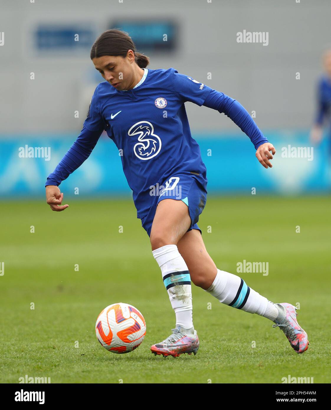 Chelsea’s Sam Kerr in action during the Barclays Women's Super League ...