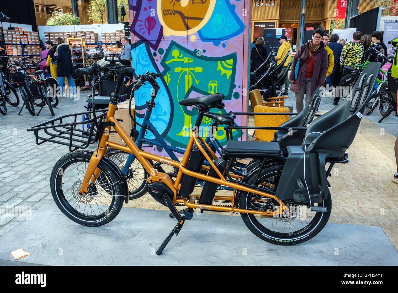Exposition of different kind of bicycle at the Bike Brussels - View and ...