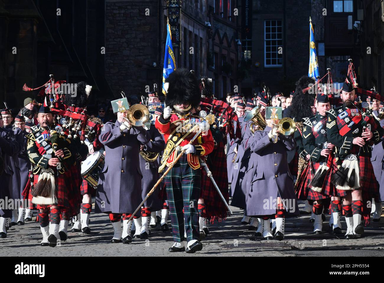 Edinburgh Scotland, UK 26 March 2023. The inaugural The Royal Regiment ...