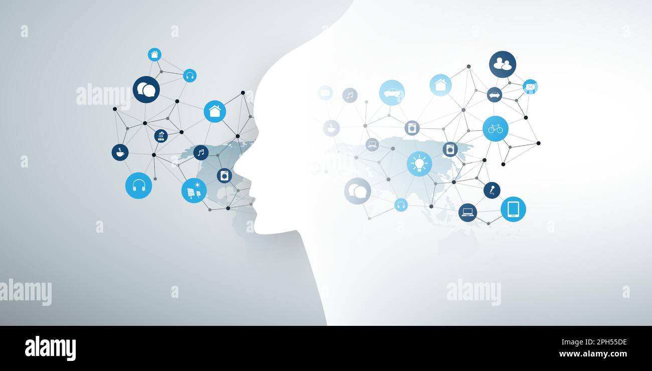 Modern Style Futuristic Machine Learning, Artificial Intelligence, Cloud Computing and IoT ...