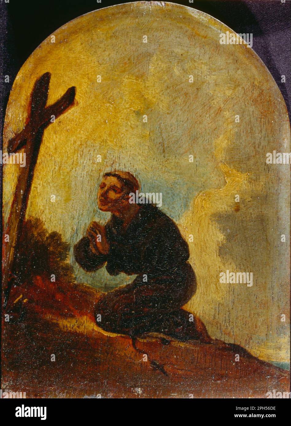 Friar in Prayer before 1798 by Francis Bourgeois Stock Photo - Alamy