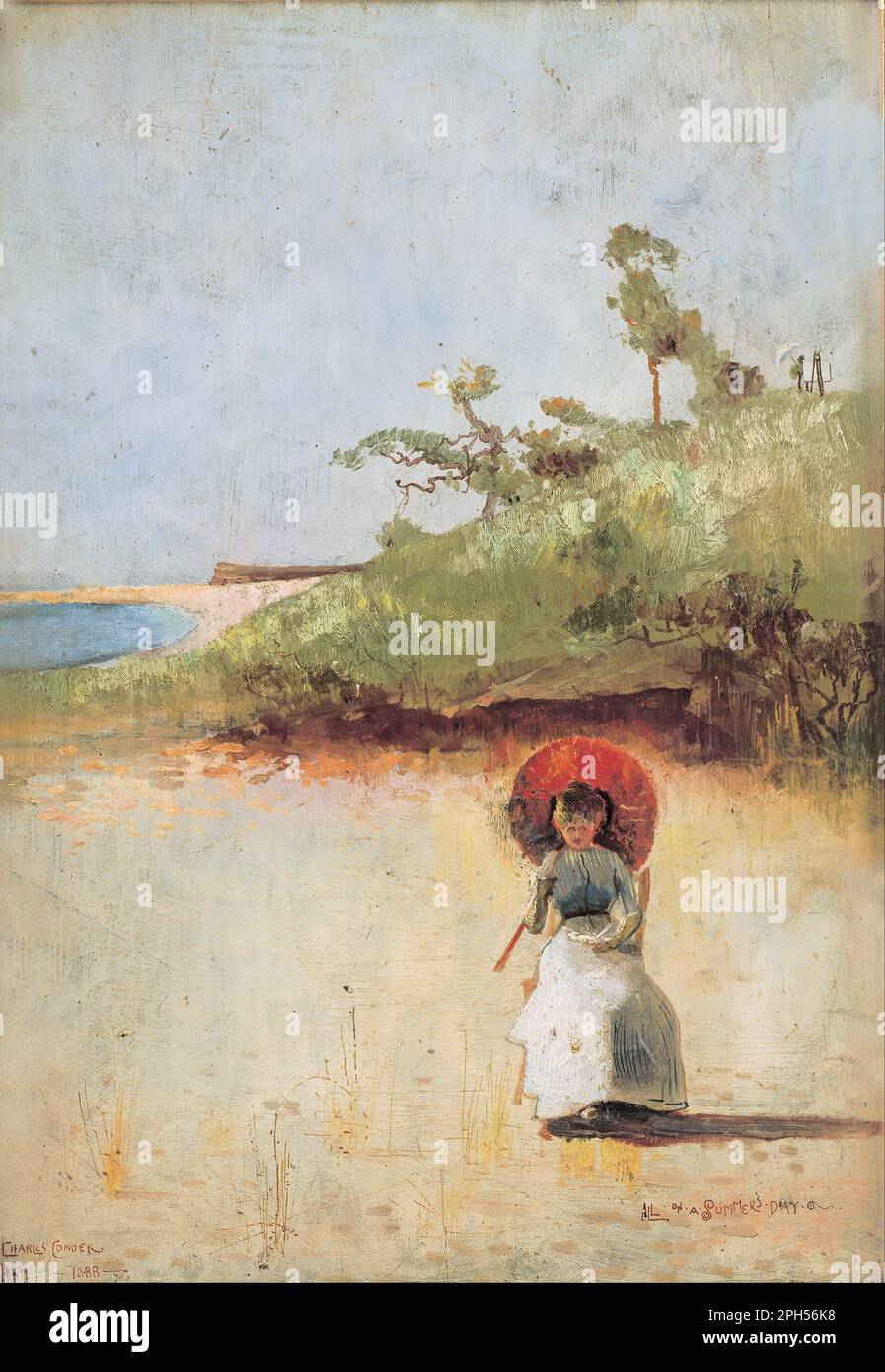 All on a summer's day 1888 by Charles Conder Stock Photo - Alamy