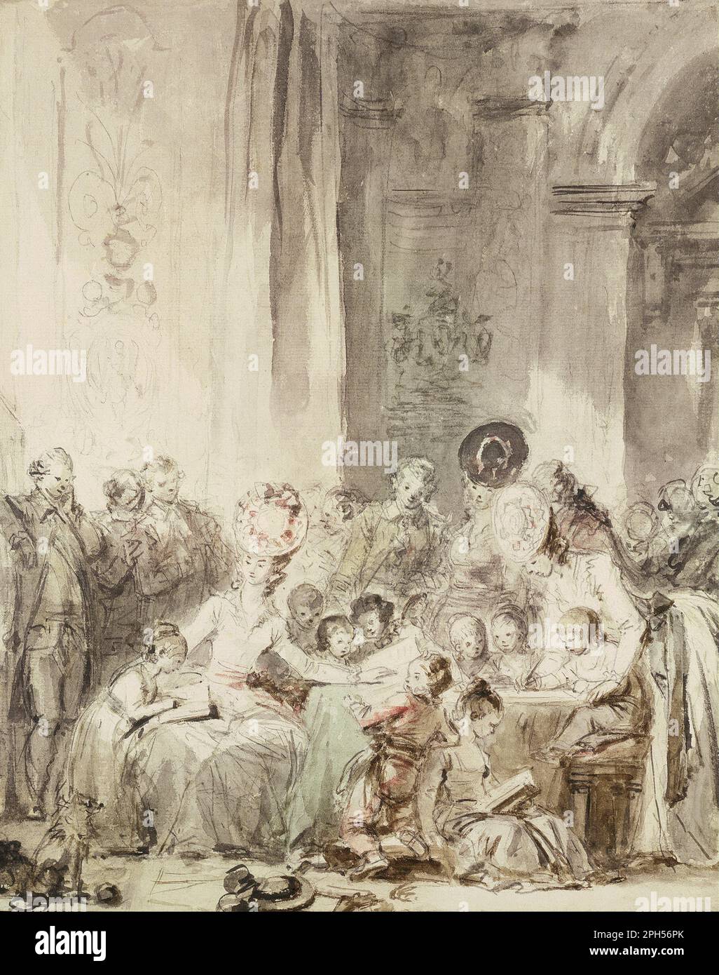 The Competition 1780/1785 by Jean-Honore Fragonard Stock Photo - Alamy
