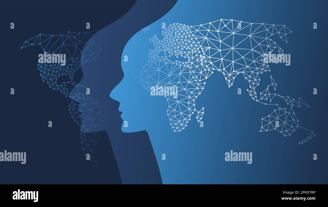 Machine Learning, Artificial Intelligence, Cloud Computing and Networks Design Concept with ...