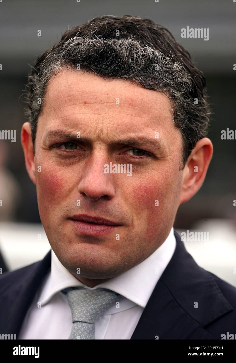 Trainer Michael O'Callaghan after winning the Kuroshio At Compas ...