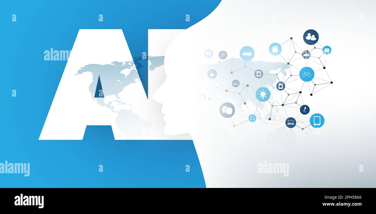 Modern Style Futuristic Machine Learning, Artificial Intelligence, Cloud Computing and IoT ...