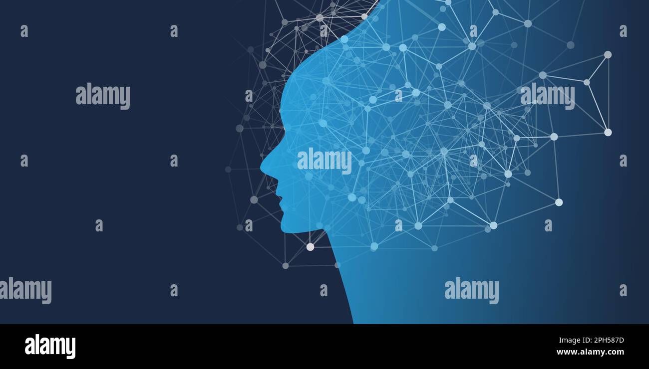 Machine Learning, Artificial Intelligence, Cloud Computing and Networks Design Concept with ...