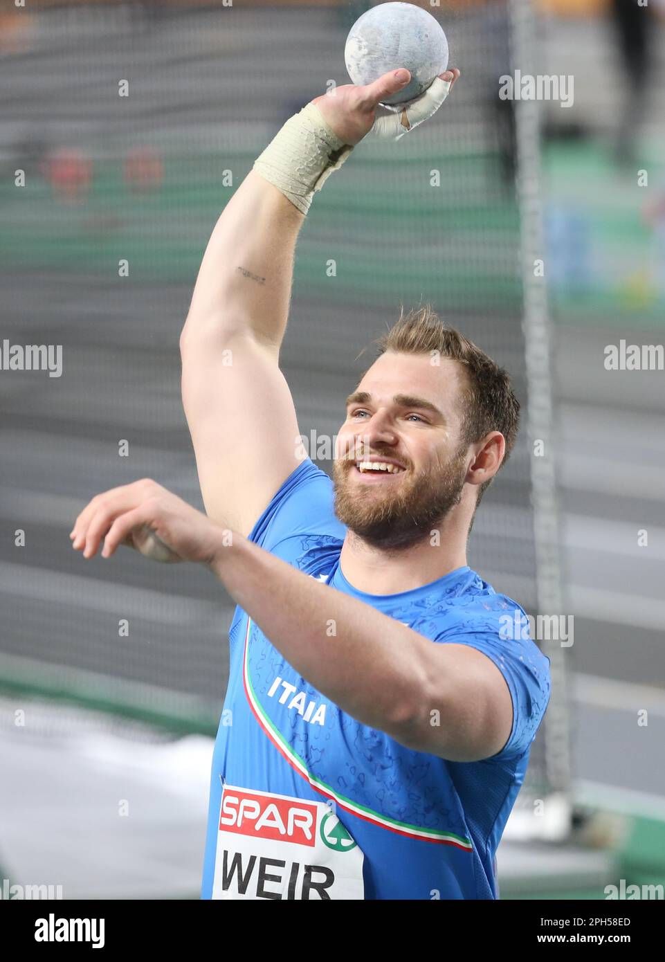 Zane WEIR of Italy Shot Put Men Final during the European Athletics ...