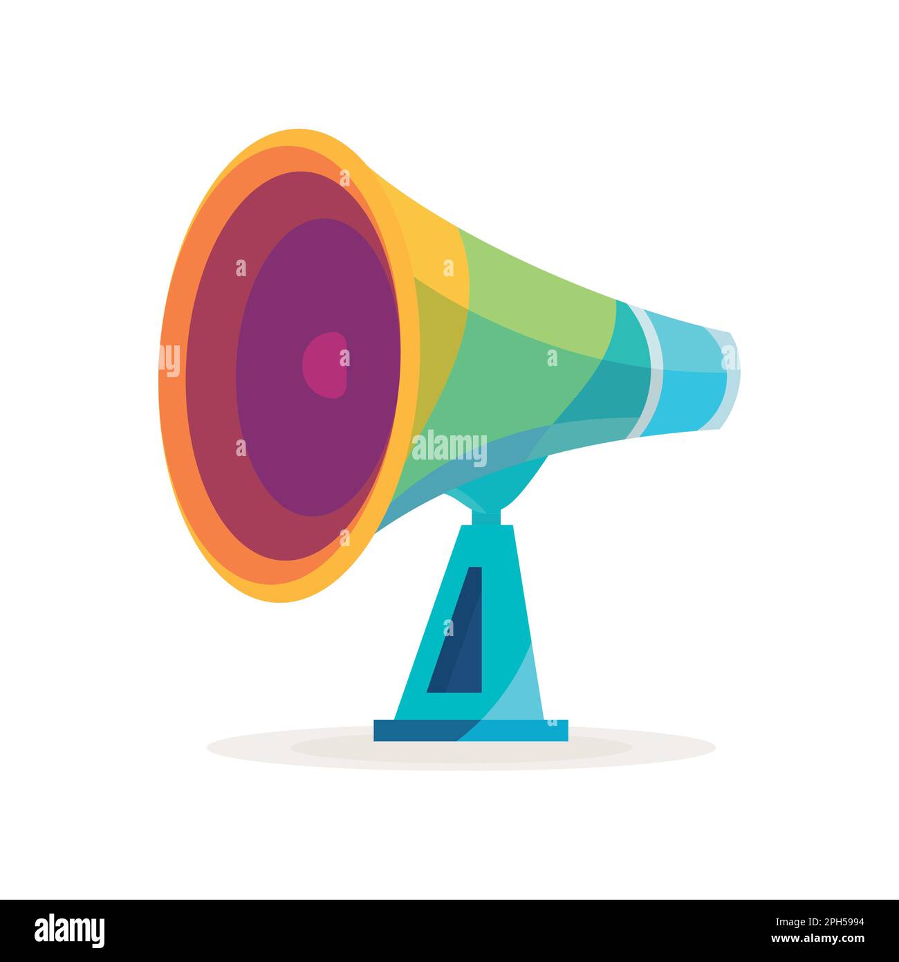 Speaker for megaphone. Speaker. flat design isolated on white ...