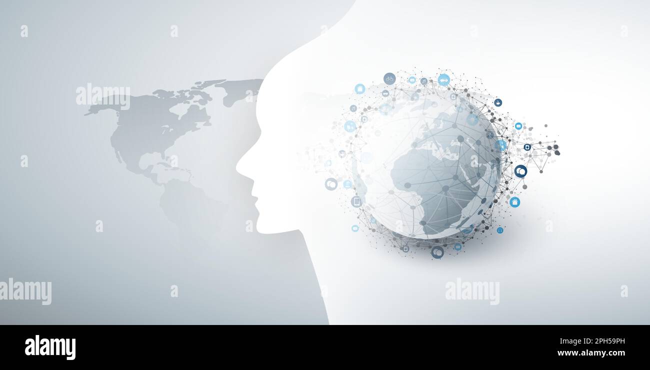 Modern Style Futuristic Machine Learning, Artificial Intelligence ...