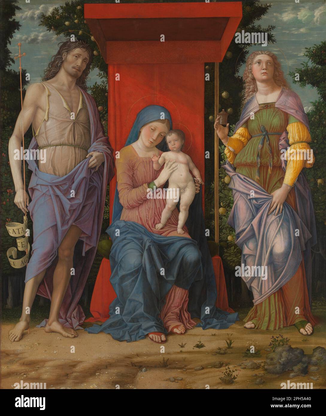 The Virgin And Child With Saints Between Circa 1490 And Circa 1505 By