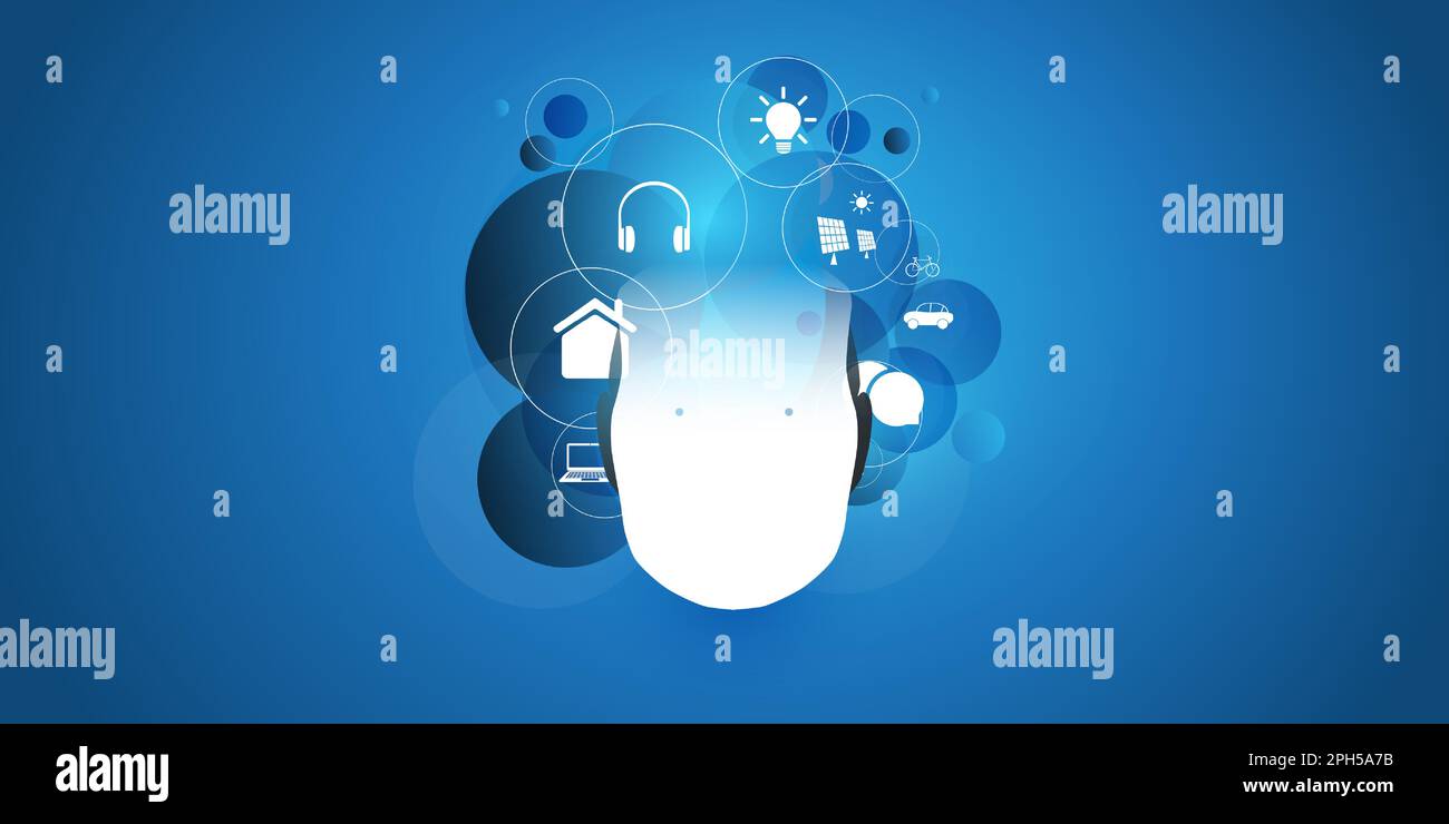Abstract Technology, Machine Learning, Artificial Intelligence, Cloud ...