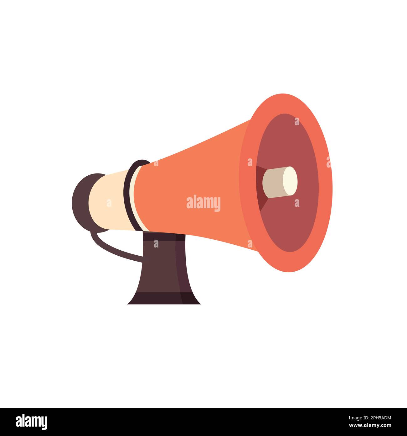 Speaker for megaphone. Speaker. flat design isolated on white ...