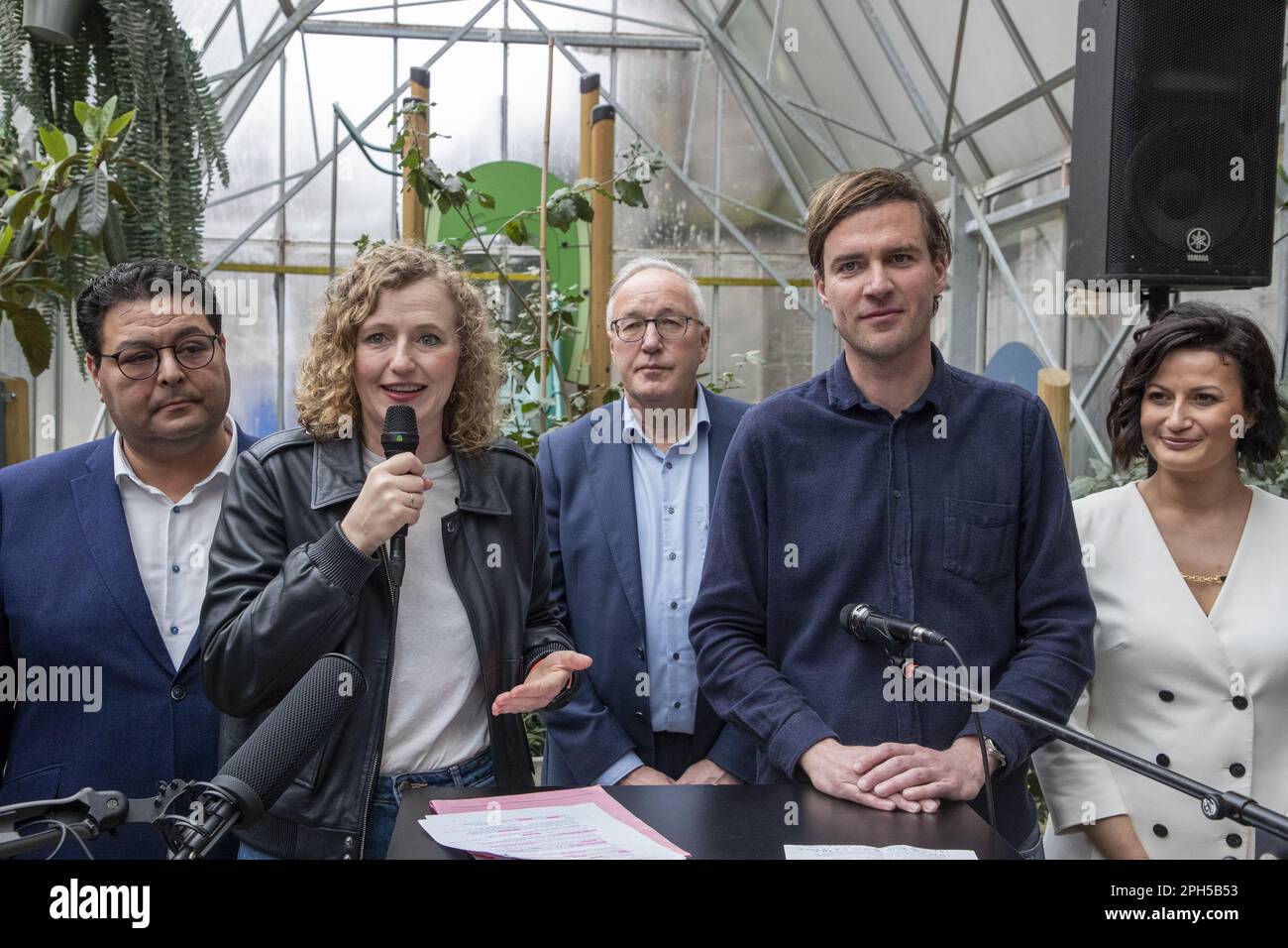 Gent, Belgium. 26th Mar, 2023. Gent's Open Vld alderman Sami Souguir ...