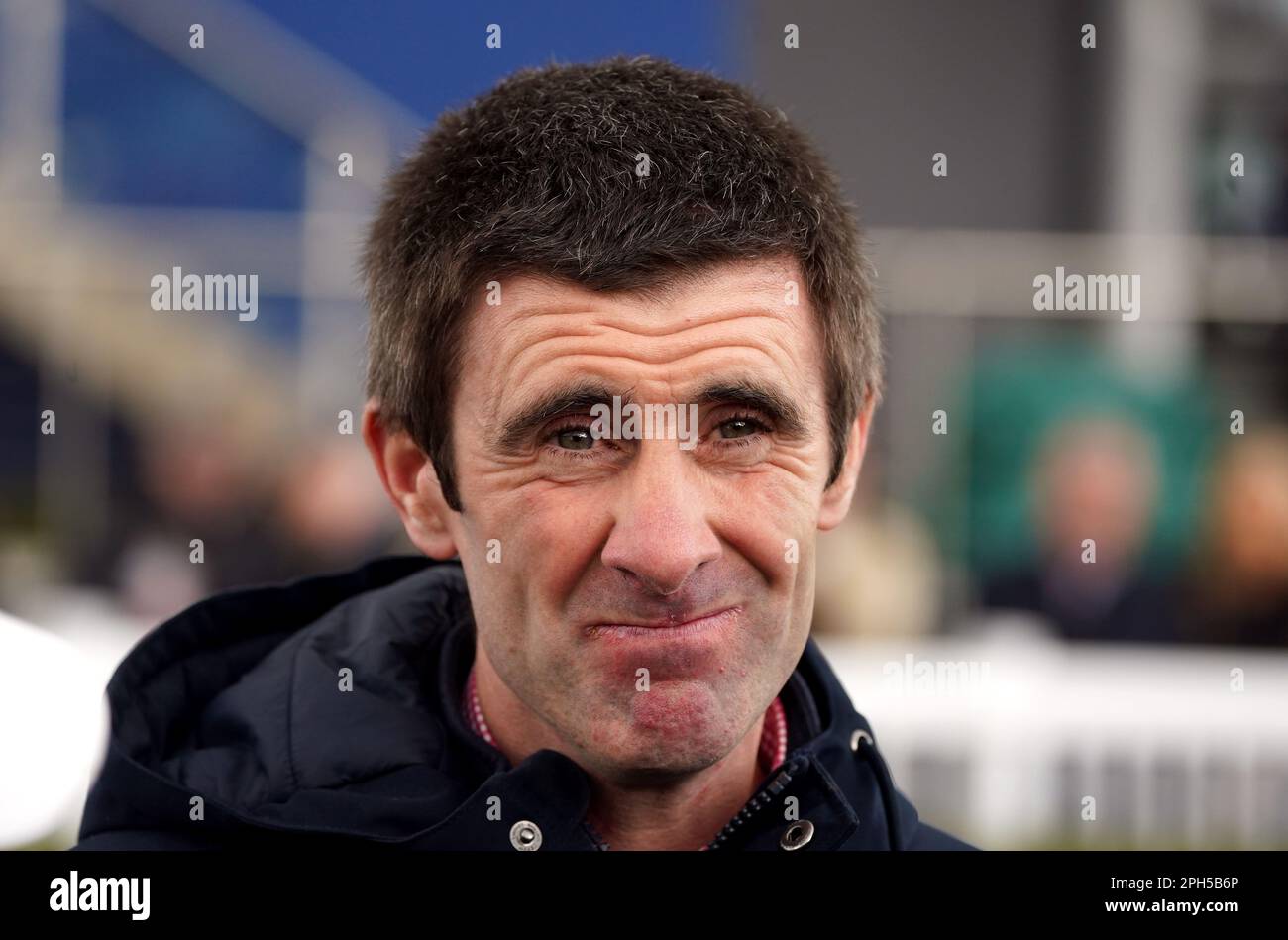 Trainer Aidan Anthony Howard after winning the Compas Stallions ...