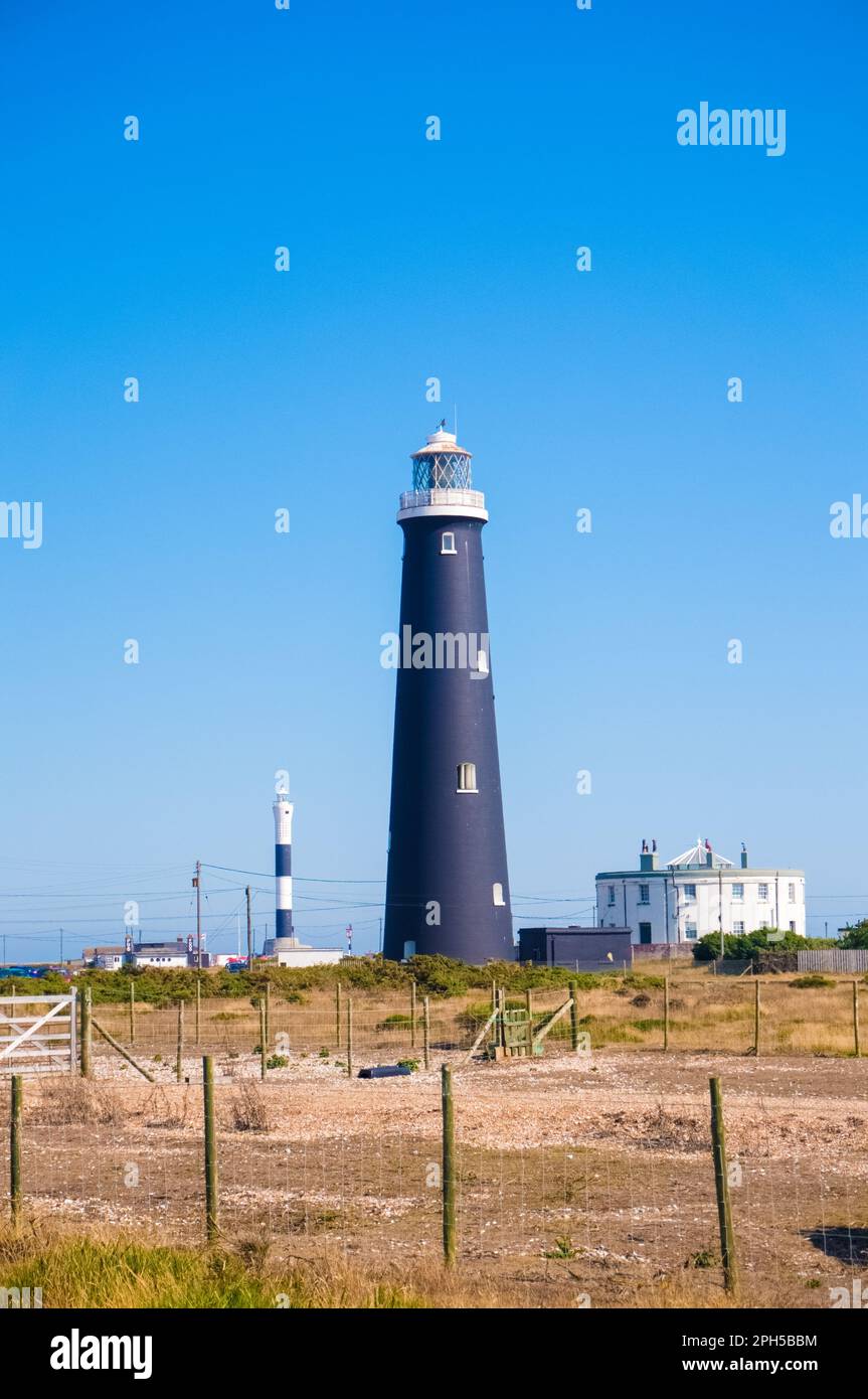 Dungeness Old Lighthouse, Dungeness, Kent, UK Stock Photo - Alamy