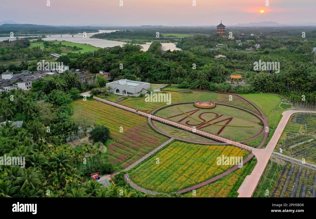 Boao. 24th Mar, 2023. This aerial photo taken on March 24, 2023 shows a ...