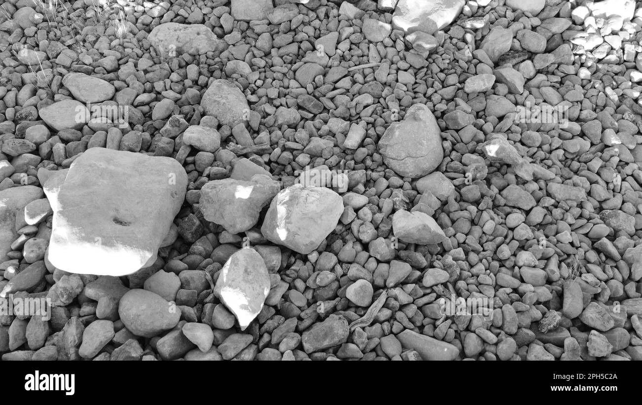 Gravel sizes Black and White Stock Photos & Images - Alamy