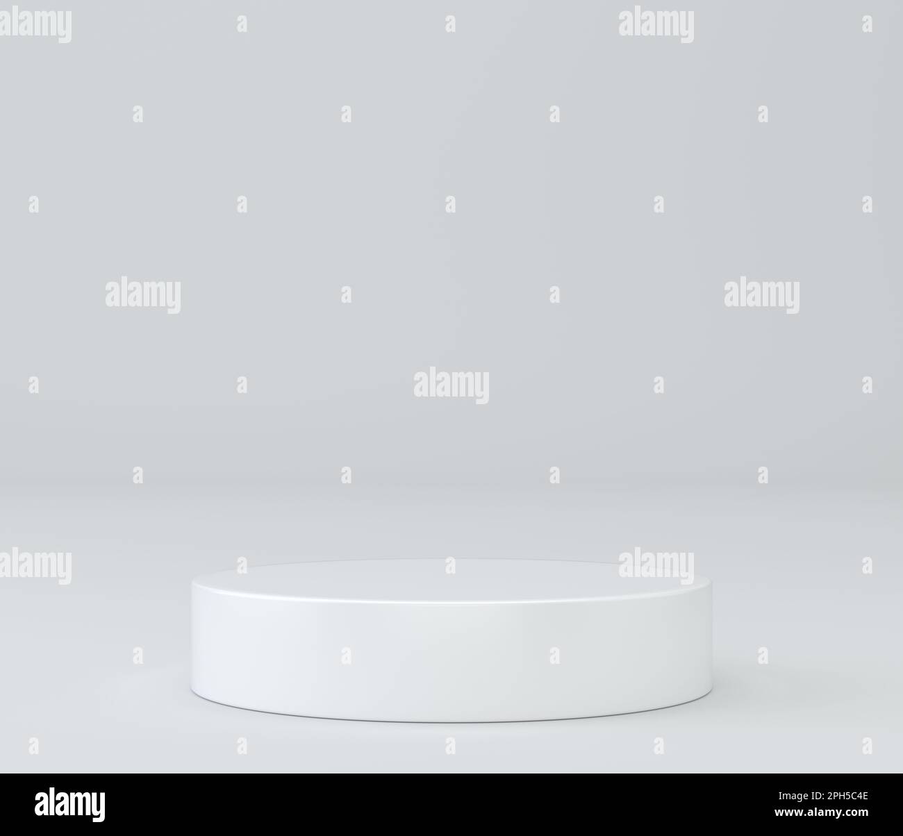 White stage podium. Blank cylinder geometric for showcase. 3d ...