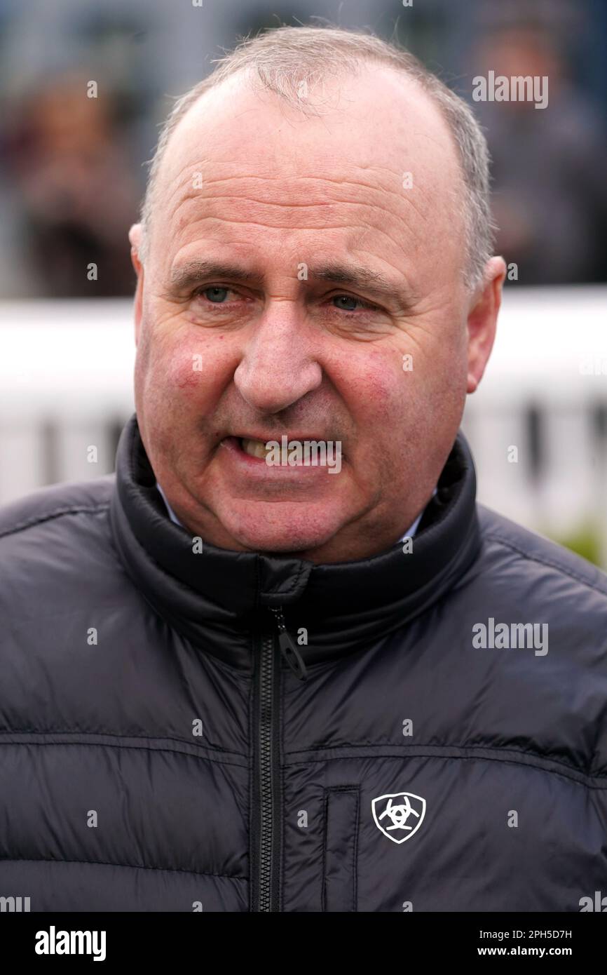 Trainer Andy Slattery after winning the Far Above At Compas Stallions ...
