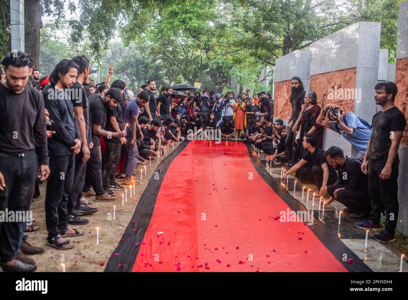 Prachyanat School of Acting and Design artists seen during a ...