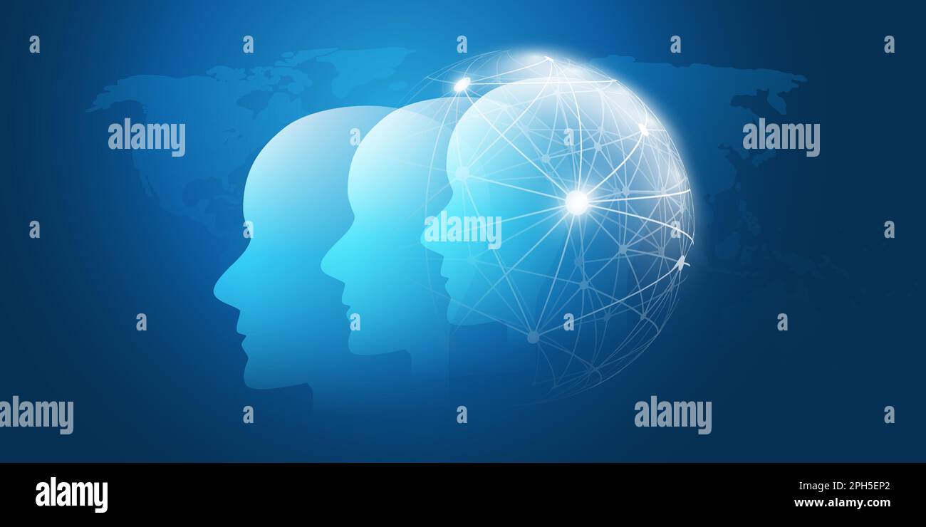 Machine Learning, Artificial Intelligence, Cloud Computing, Networks, Digital Connections Design ...